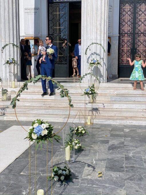 Στολισμός γάμου με γεωμετρικά σχήματα - Ανθοπωλεια Δριμάλας-Ανθοπωλείο ...